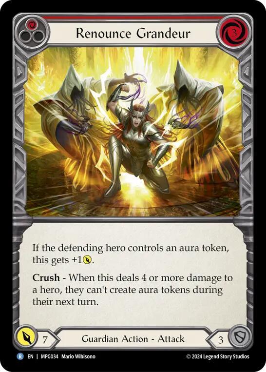 Renounce Grandeur (Promo) - Flesh & Blood TCG - FaB Foundry